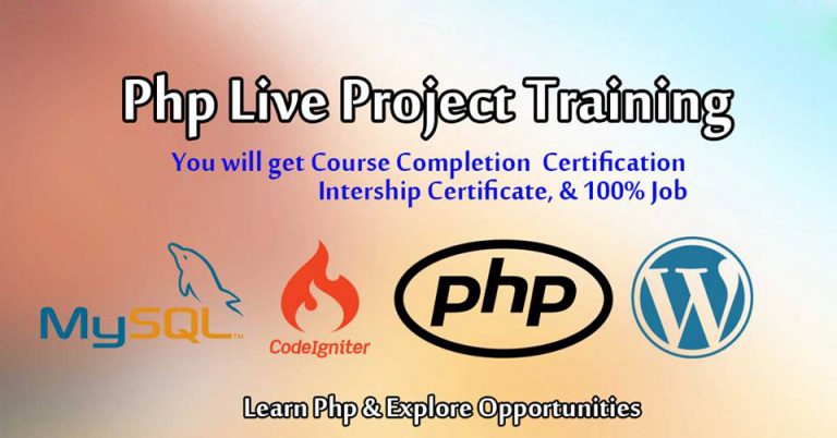 PHP Advanced Live Project Training| Free PHP Training | Nityam Webtech